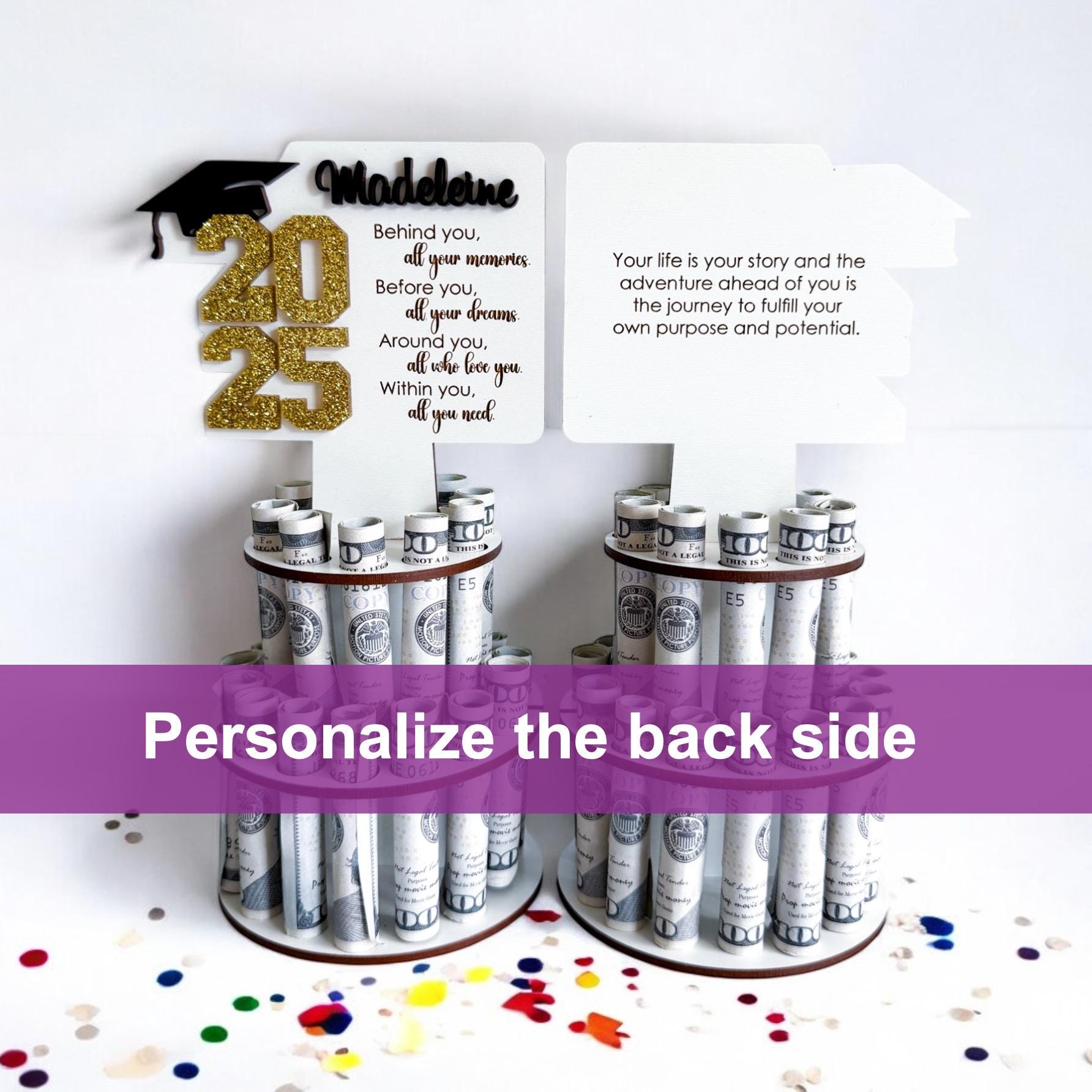 Personalized Graduation Money Holder 2025 - Custom Graduation Money Tr ...